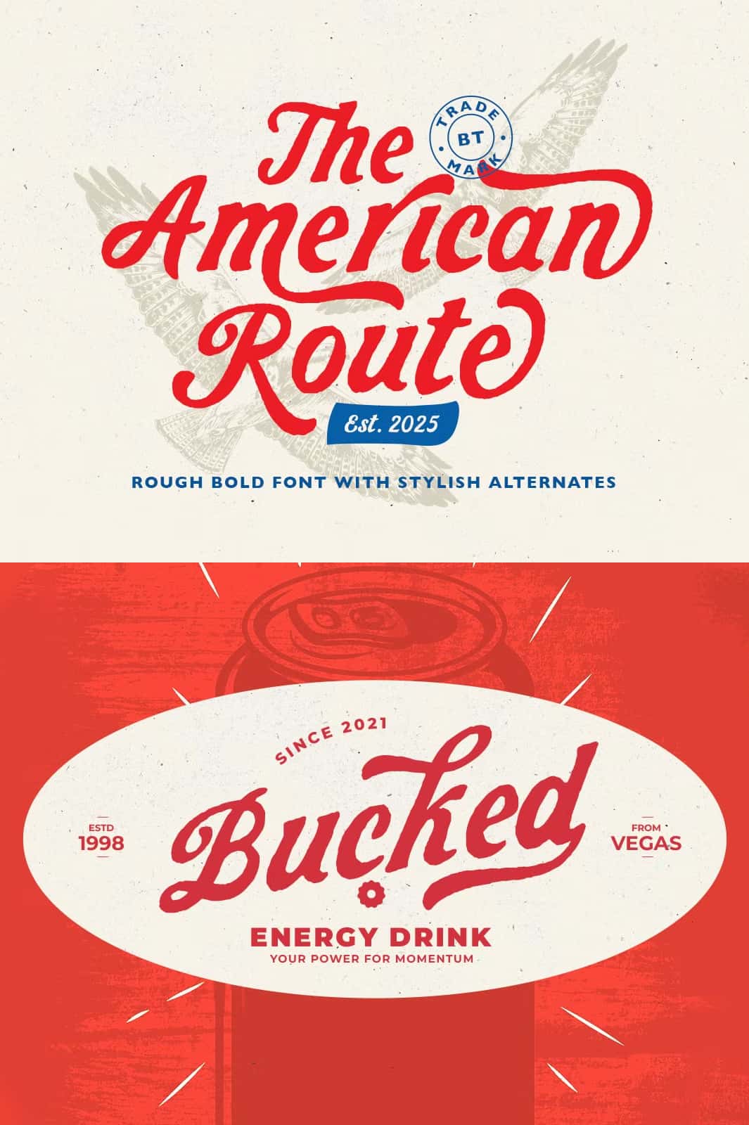 American Route - Rough Bold Font - Leasted - Graphics Template Resources