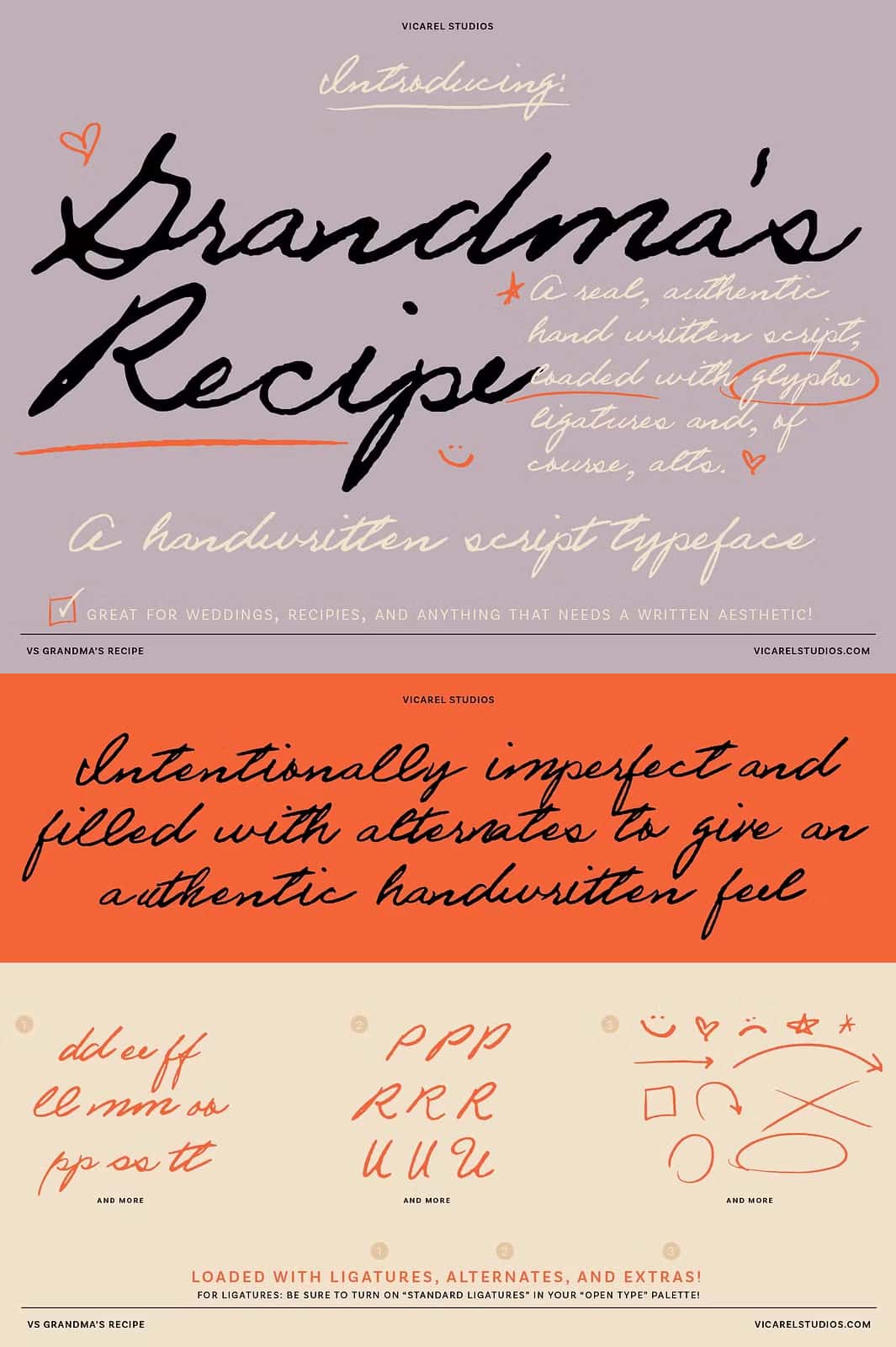 VS Grandma's Recipe Handwritten Font - Leasted - Graphics Template ...