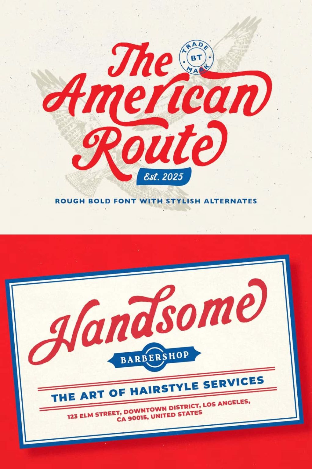 American Route - Rough Bold Font - Leasted - Graphics Template Resources