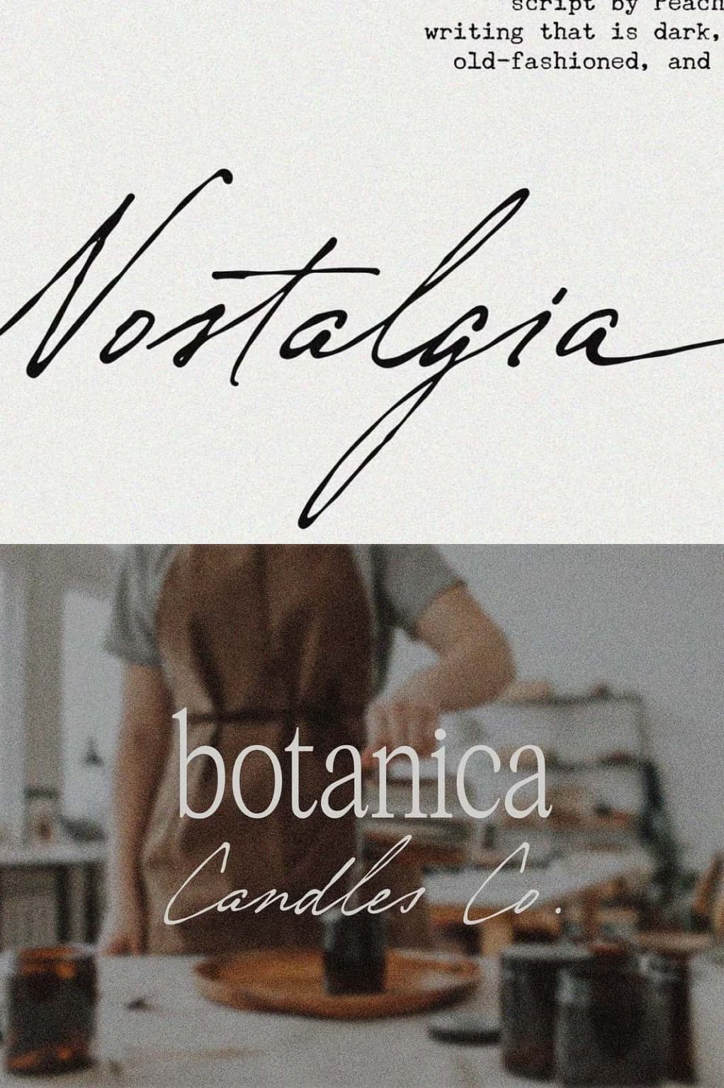Nostalgia // Vintage Script Font - Leasted - Graphics Template Resources