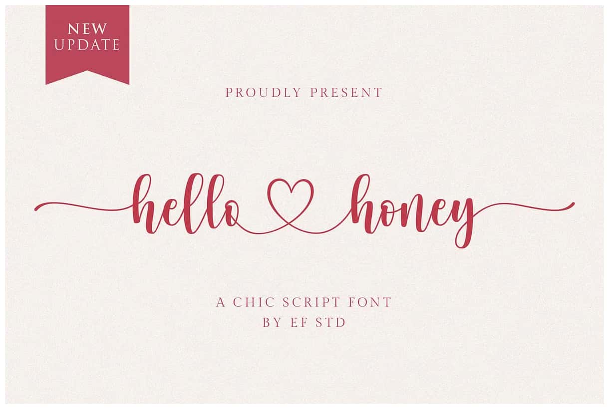 hello honey - a chic script font - Leasted - Graphics Template Resources