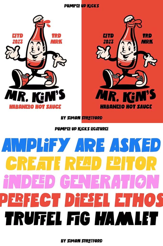 Pumped up kicks display font - Leasted - Graphics Template Resources