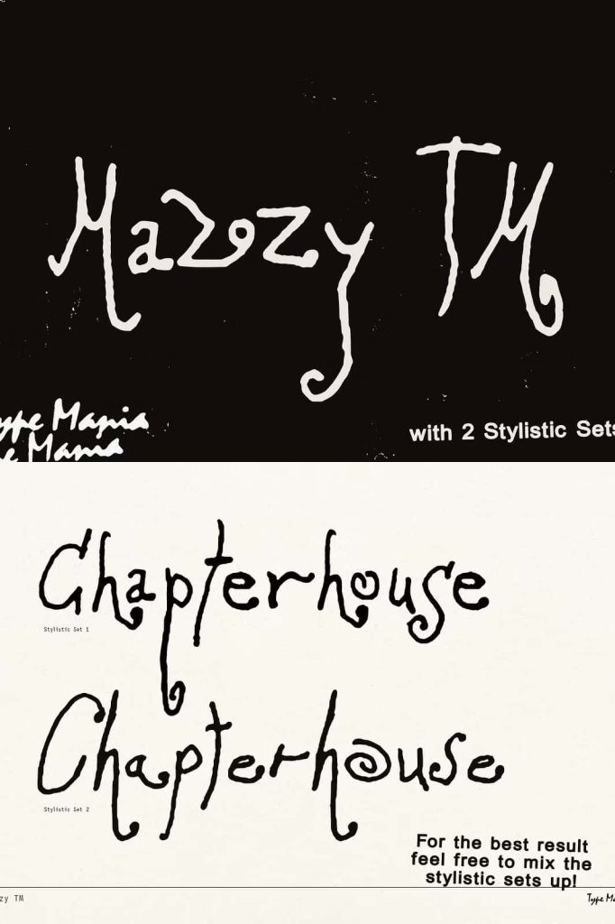 Mazzy TM – Alternative Script Font - Leasted - Graphics Template Resources