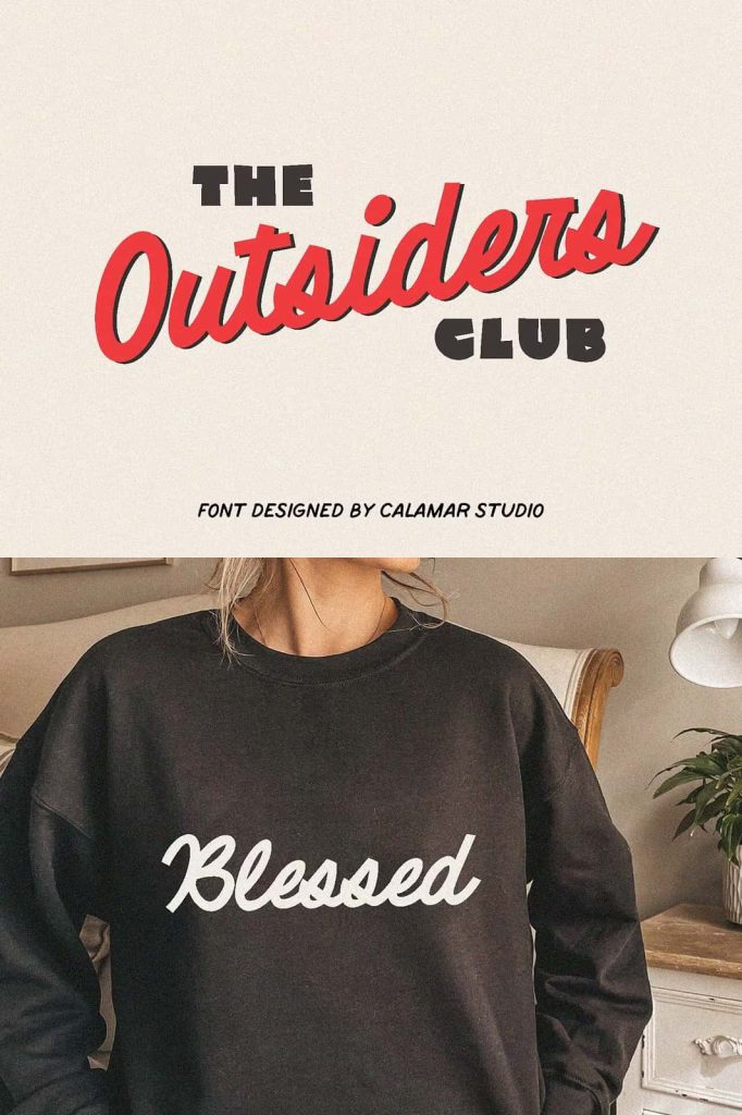 Retro Threads | Retro Script Font - Leasted - Graphics Template Resources