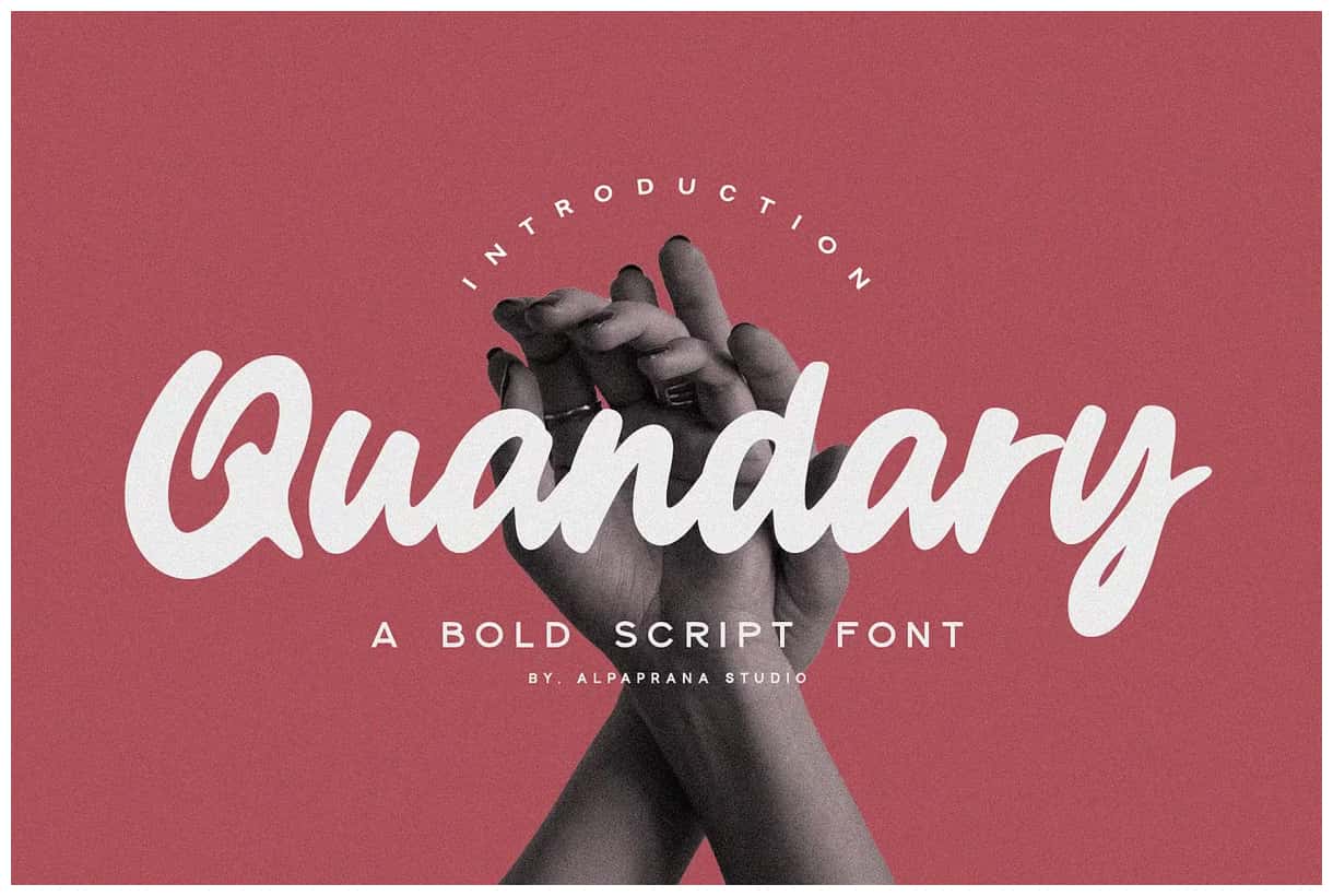 Quandary - Bold Script - Leasted - Graphics Template Resources