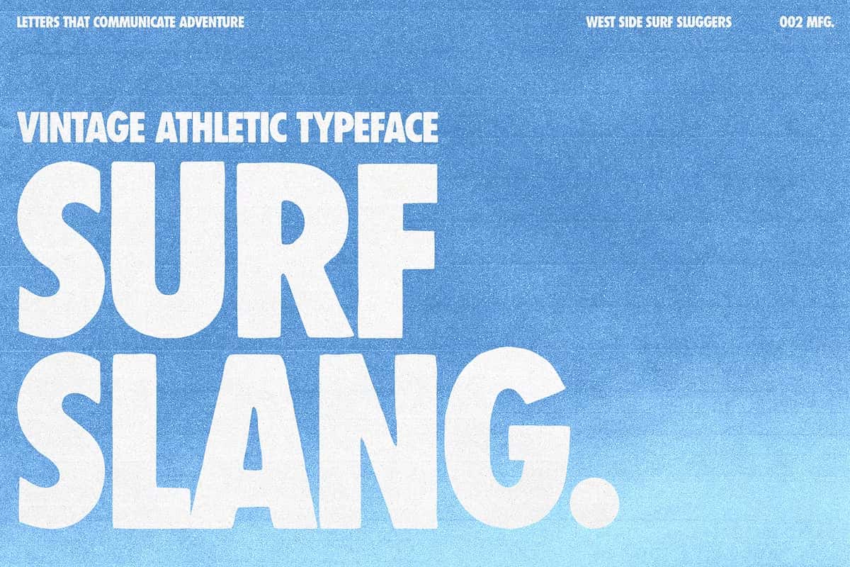Surf Slang - Bold and Condensed - Leasted - Graphics Template Resources