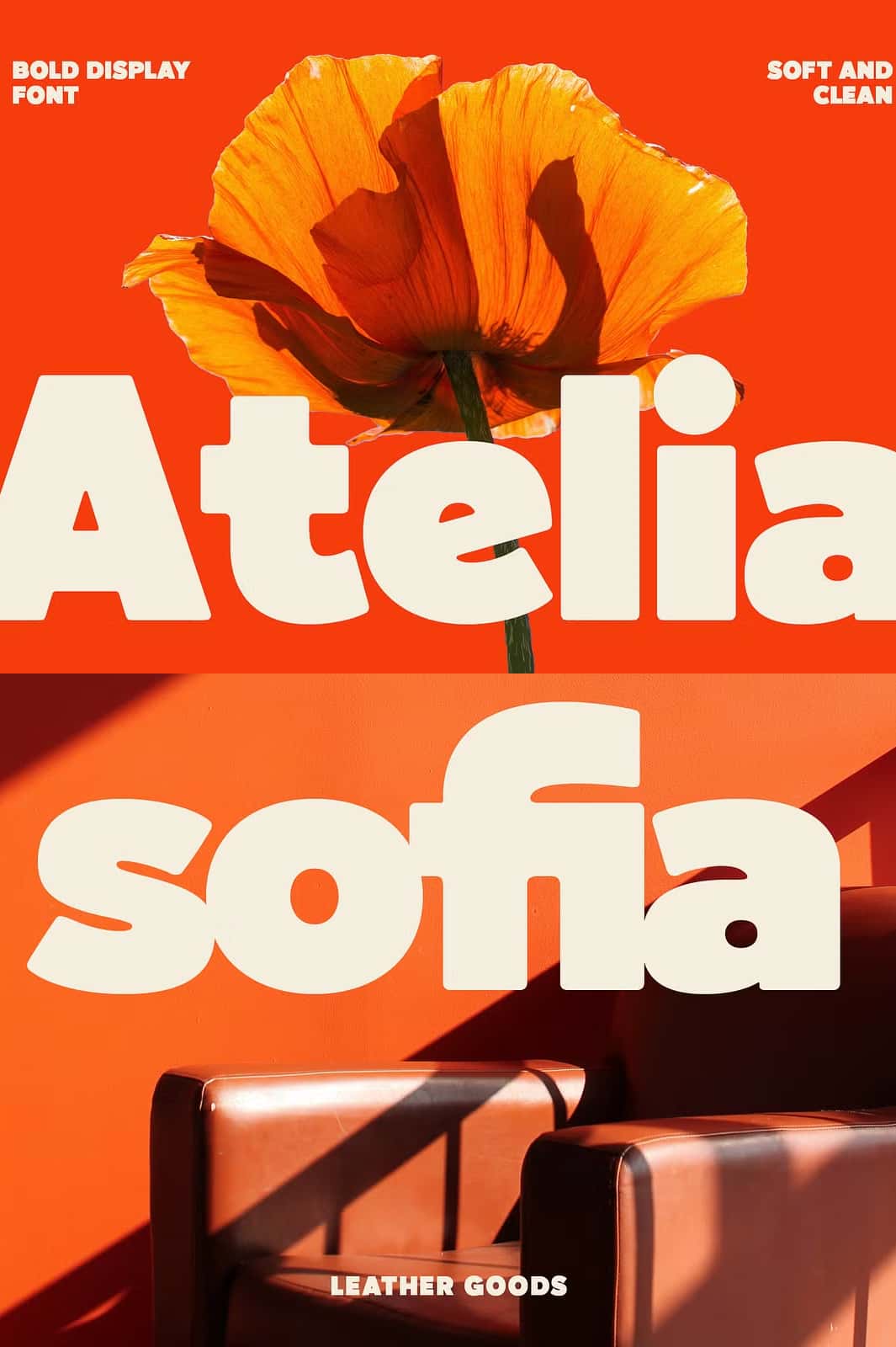 Atelia - Bold Display Font - Leasted - Graphics Template Resources