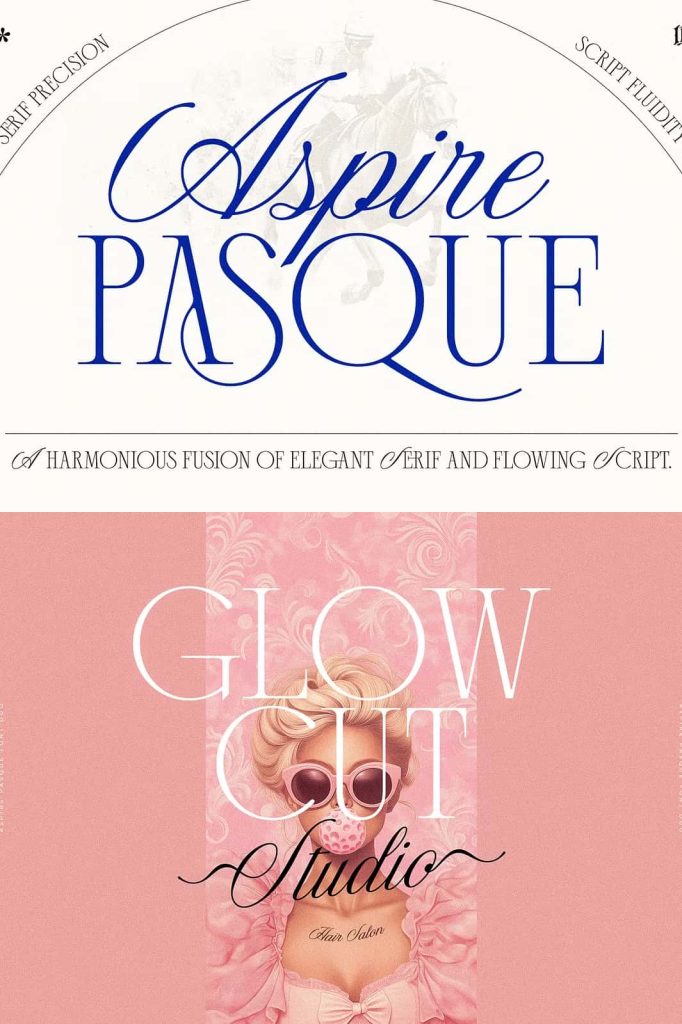 Aspire Pasque - Font Duo - Leasted - Graphics Template Resources