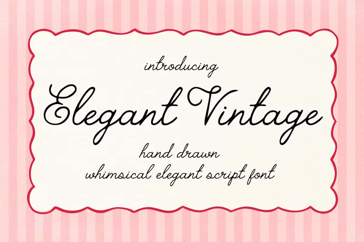 Elegant Vintage Handwritten Script - Leasted - Graphics Template Resources