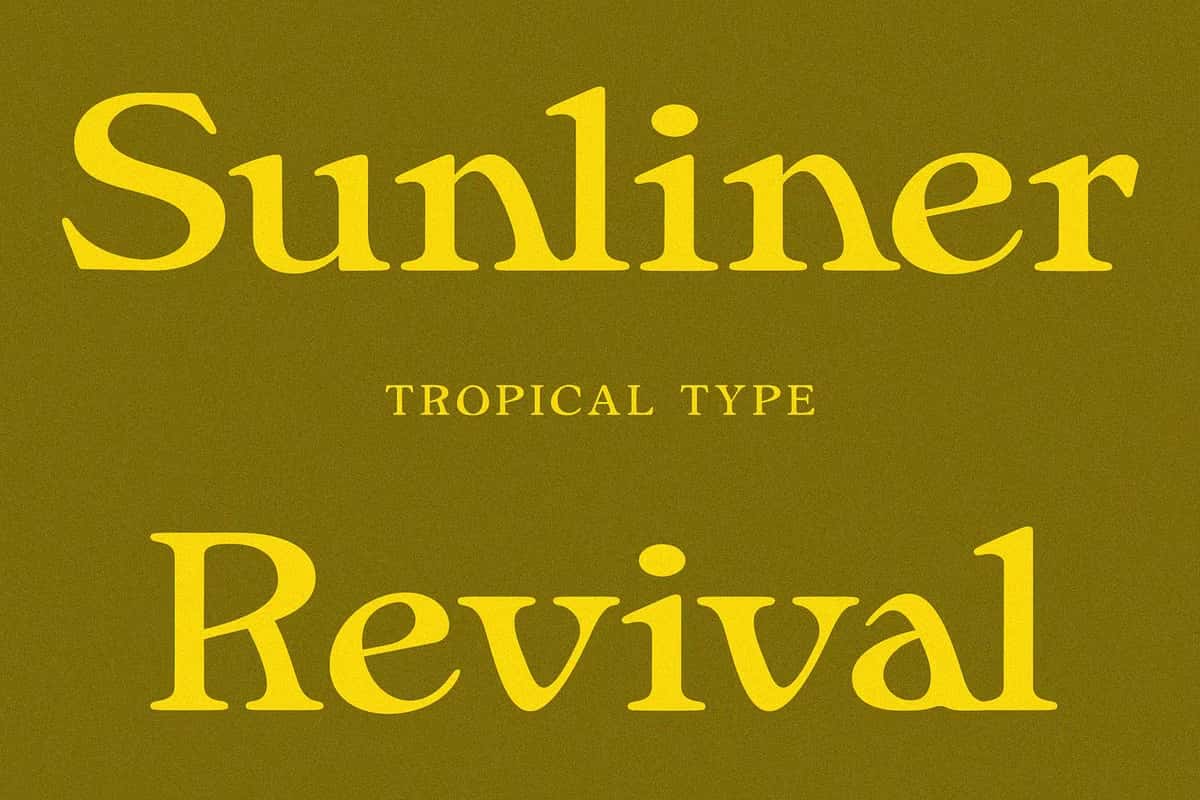 Sunliner Revival Retro Font - Leasted - Graphics Template Resources