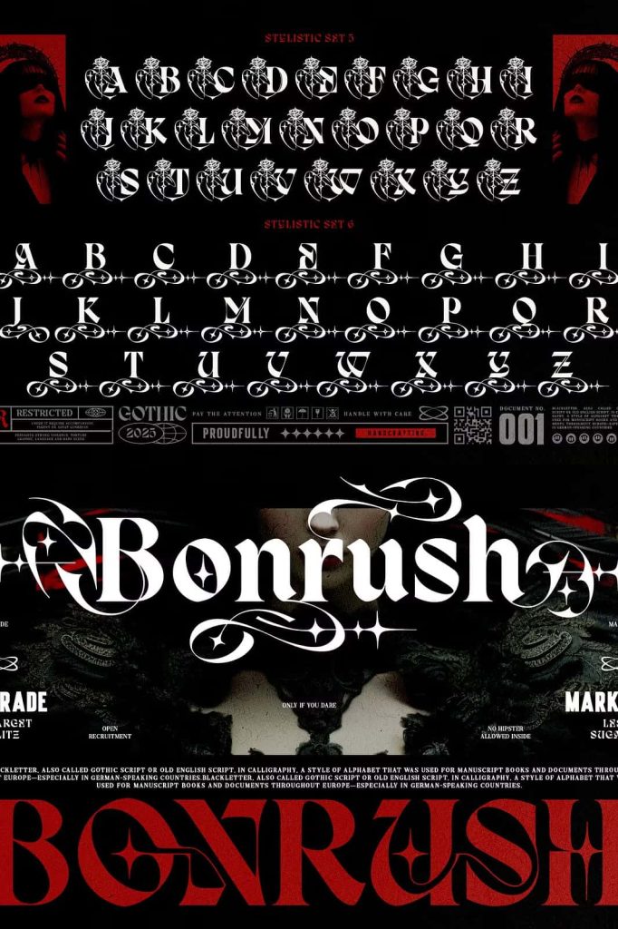 Dark Reborn Typeface - Leasted - Graphics Template Resources