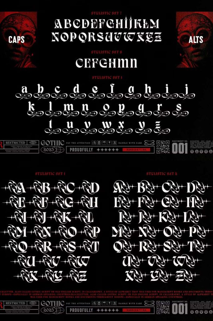Dark Reborn Typeface - Leasted - Graphics Template Resources