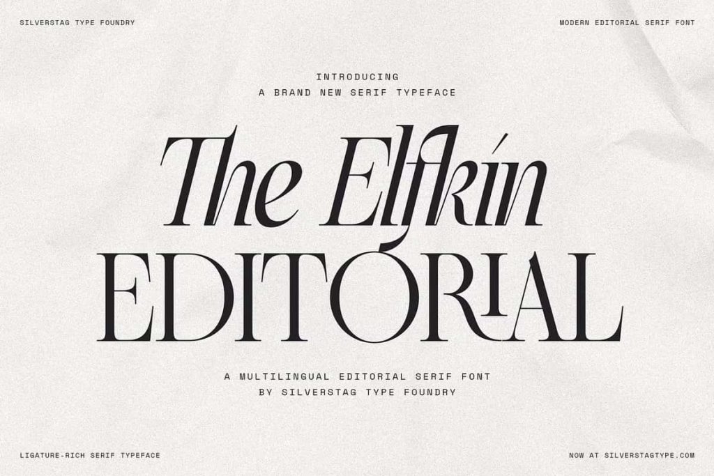 The Elfkin Editorial - Modern Serif - Leasted - Graphics Template Resources